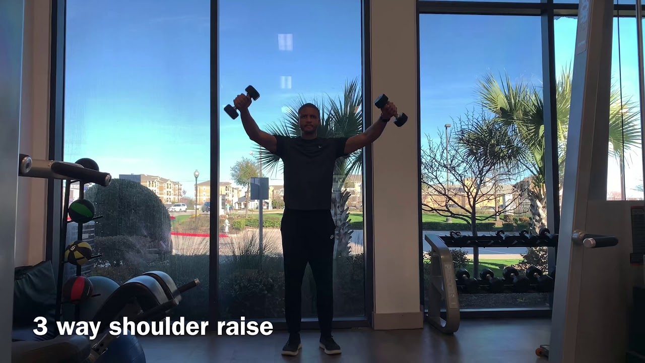 3 way shoulder raise - YouTube