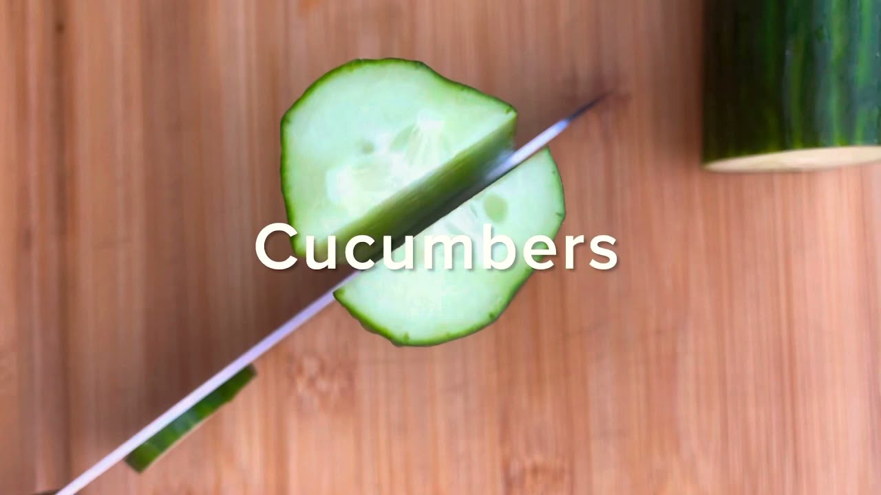 3 ways to cut cucumbers - YouTube