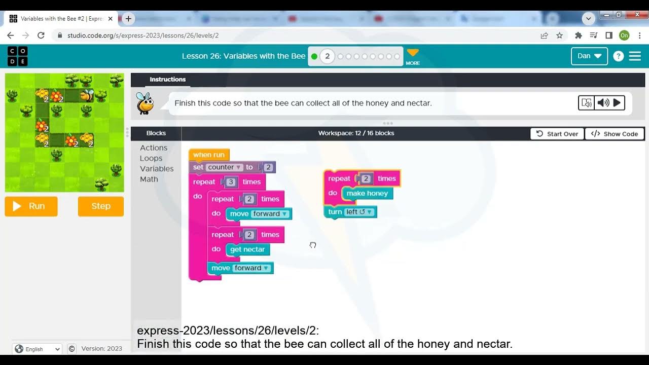 Learn Computer Science - Code.org - express-2023 L26L2 - YouTube