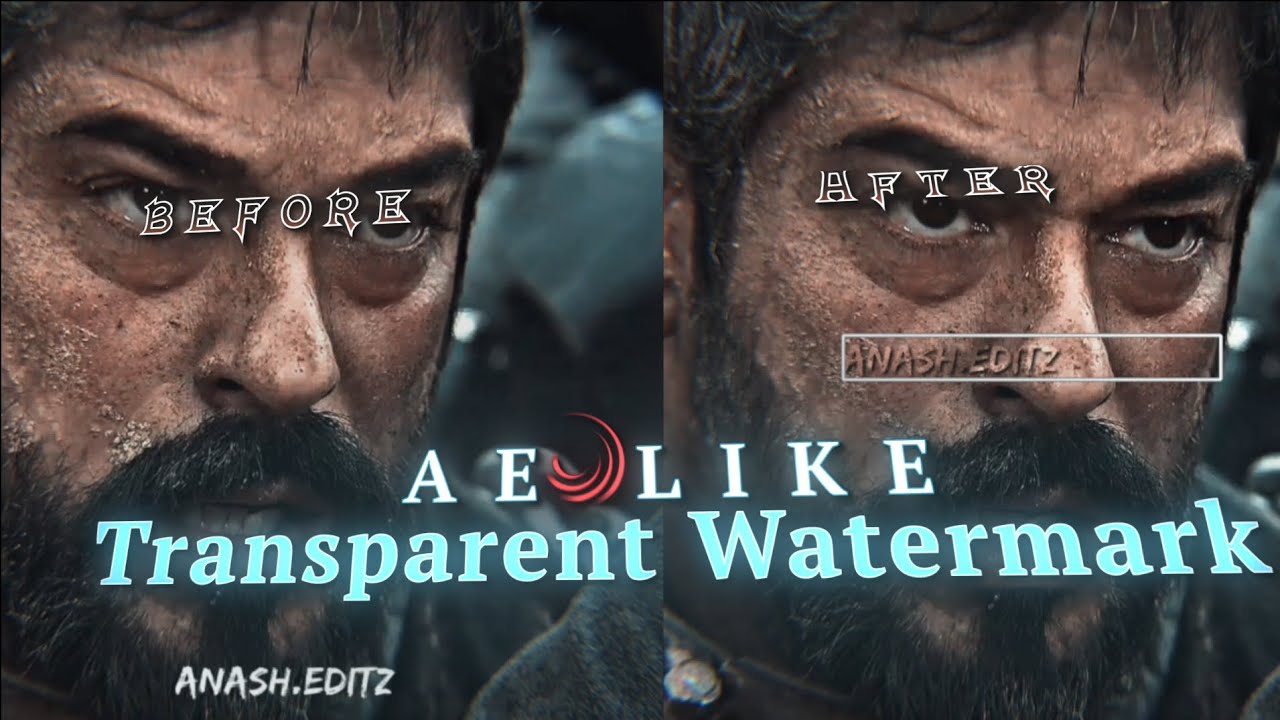 How To Make Transparent Watermark In Alight Motion ? Transparent ...