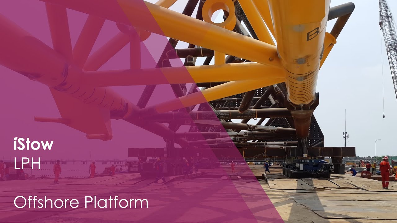 iStow LPH: Loadout of an Offshore Platform - YouTube