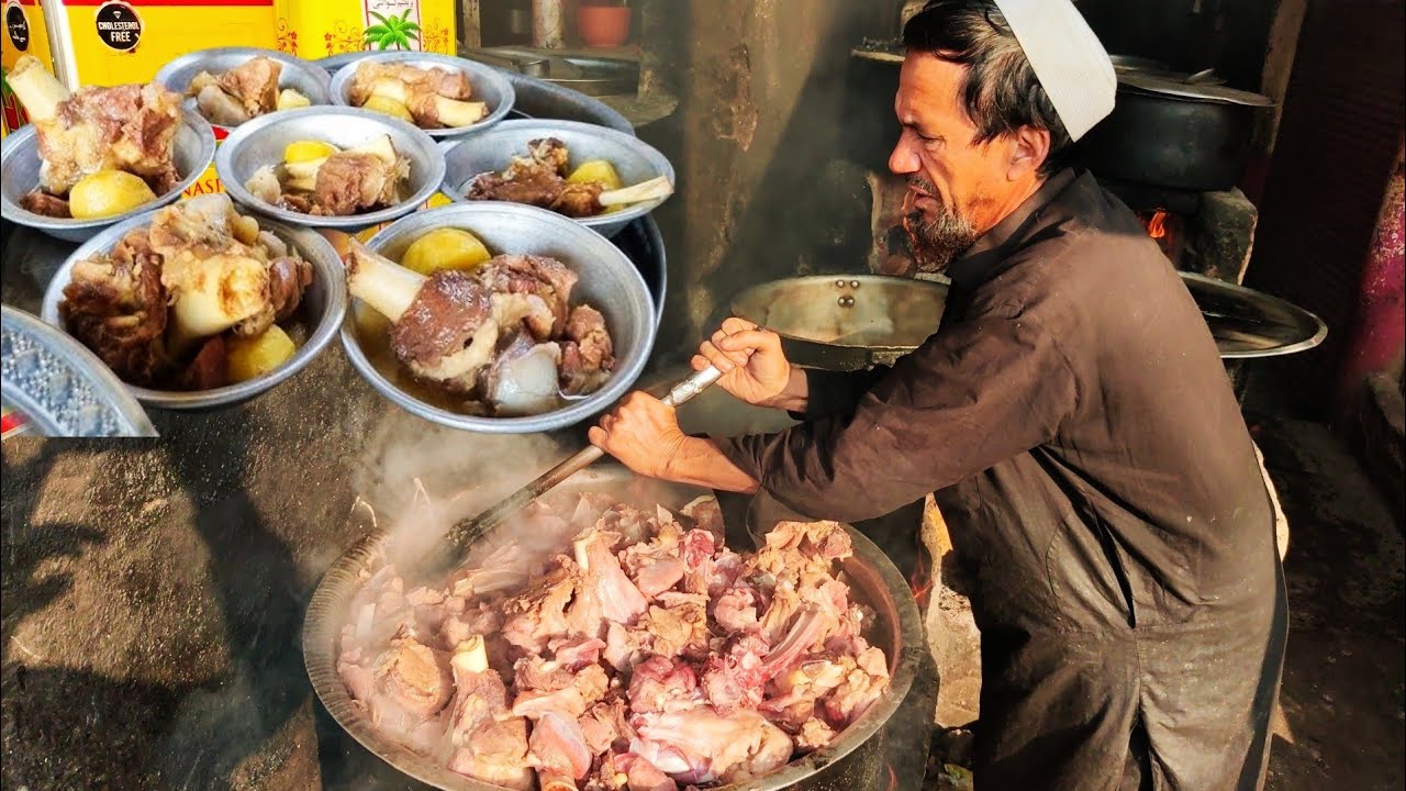 100 kg Giant Afghani Mutton Rosh Recipe | Namkeen Mutton Rosh Recipe ...