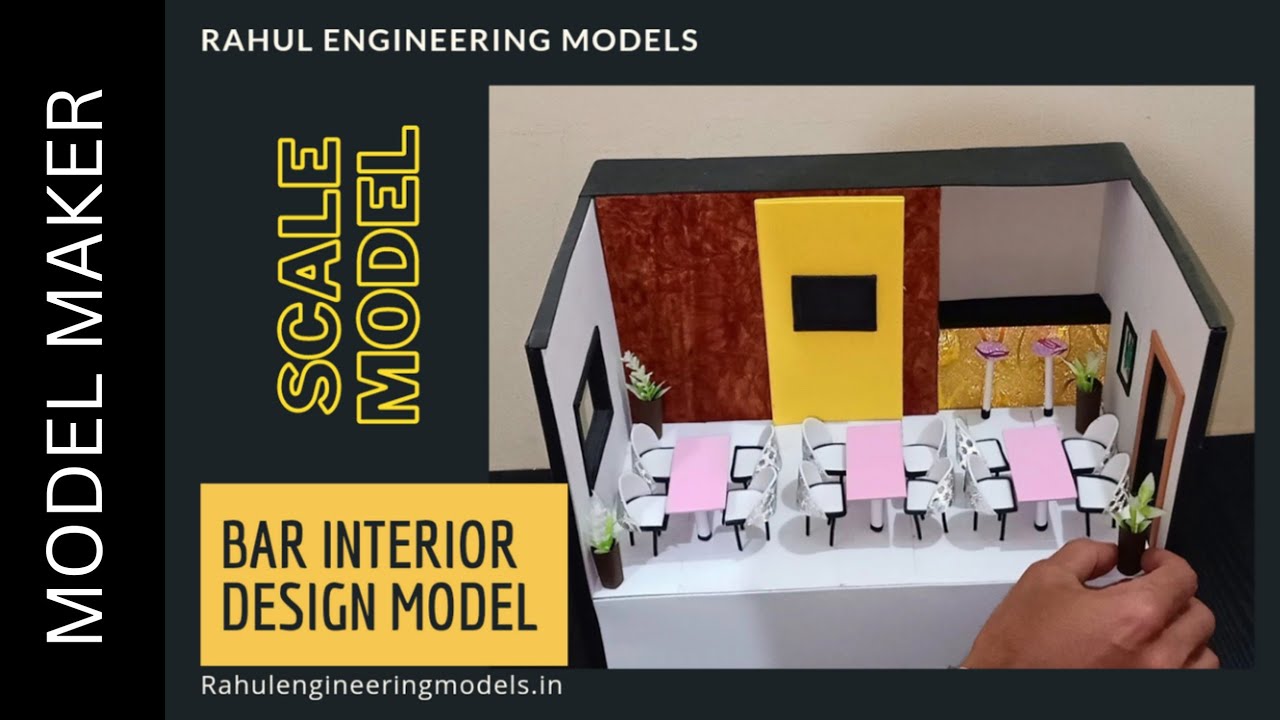 How to make Bar Interior Design Model | Scale Model - YouTube