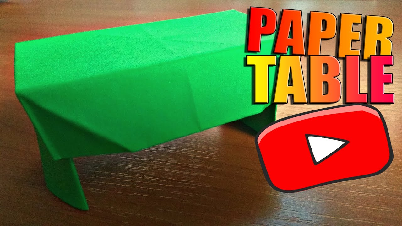 How To Make An Paper Table – Easy Origami School Desk Tutorial For Kids ...
