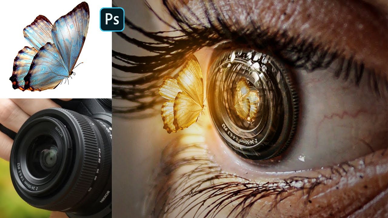 Eye Photo Manipulation Tutorial | Photoshop Composition Tutorial - YouTube