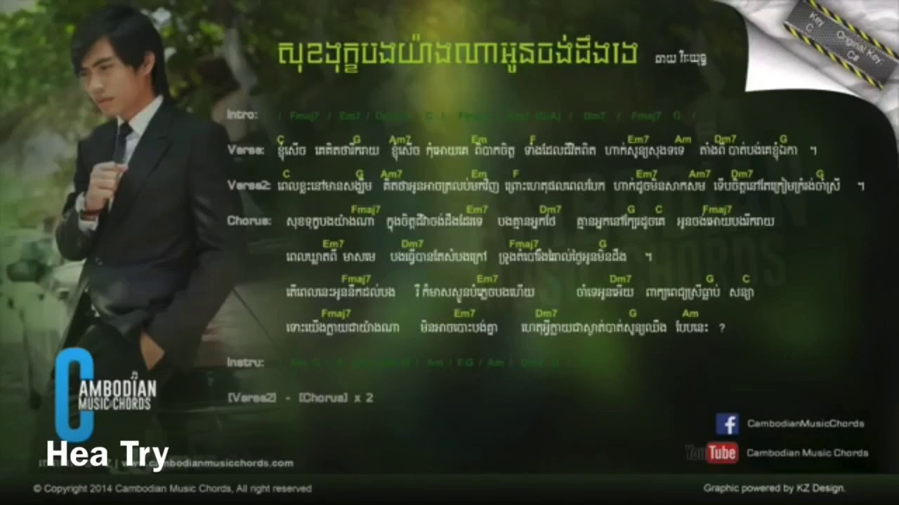 ឆាយ វិរៈយុទ្ធ - សុខទុក្ខបងយ៉ាងណាអូនចង់ដឹងទេ Lyric by Hea Try - YouTube