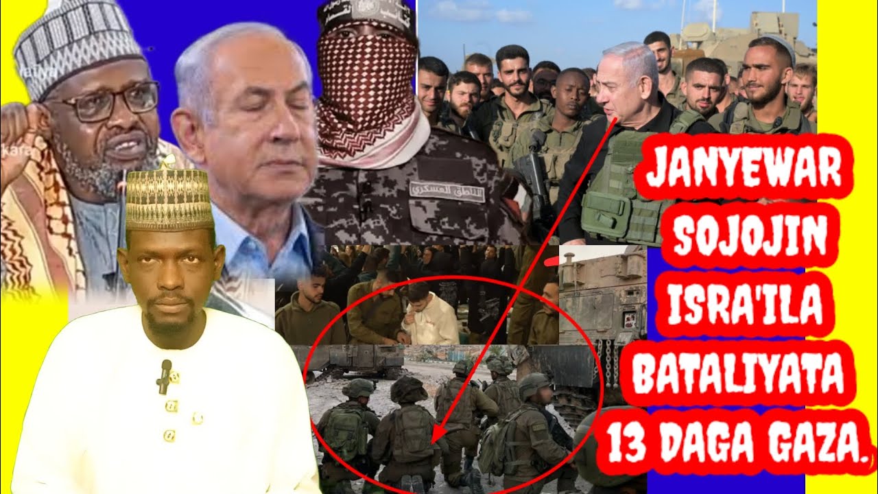 Janyewar sojojin isra'ila bataliya 13 daga gaza, duniya ta fara tsokana ...