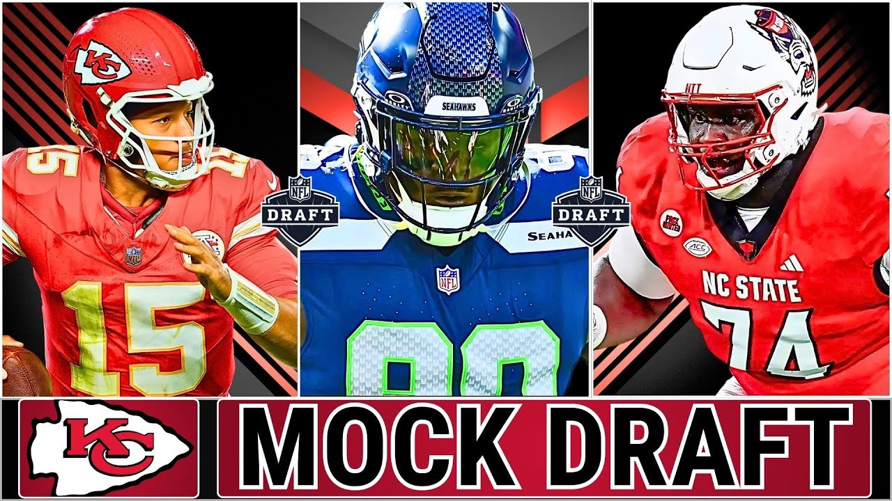 POST SEASON Kansas City Chiefs 7 Round 2025 NFL Mock Draft Full Roster ...