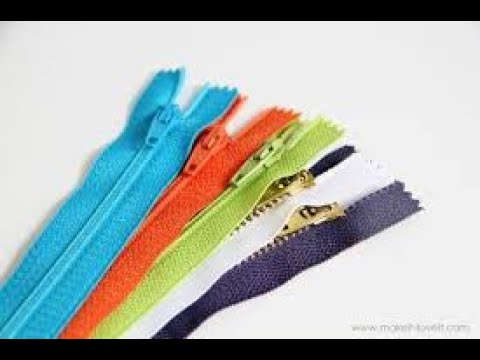 How to sew a zipper ( basic for beginners) - YouTube