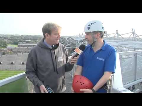 Croke Park Abseiling - Challenge Alan | Ireland AM - YouTube