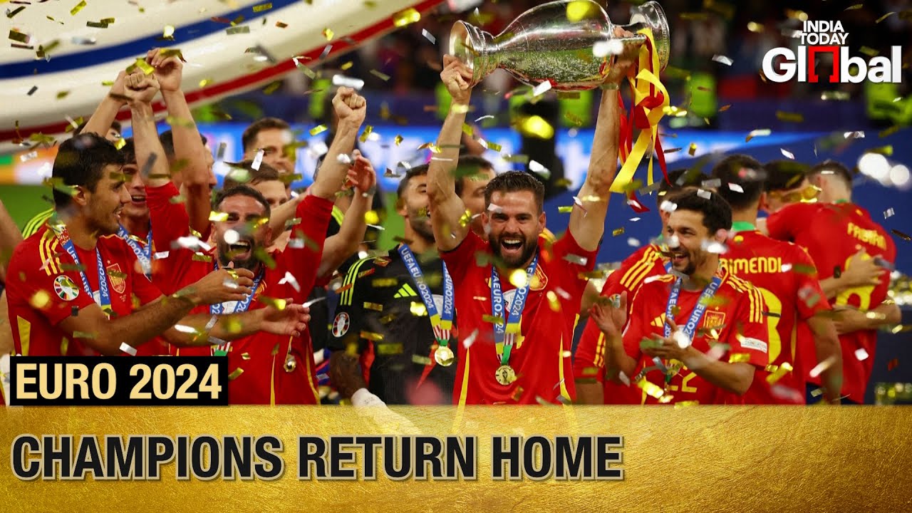 LIVE: Euro 2024 Winners Arrive In Madrid Spain Ahead Of Parade | India ...