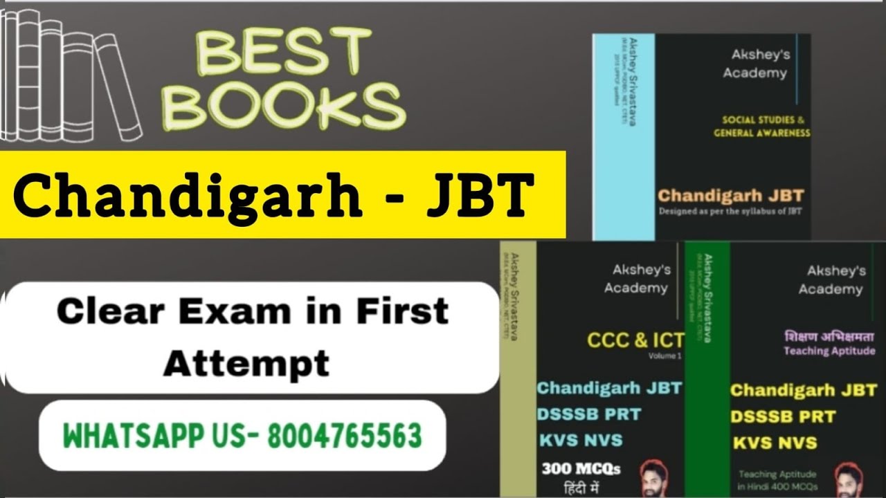best Books for Chandigarh JBT - Chandigarh JBT previous year paper ...