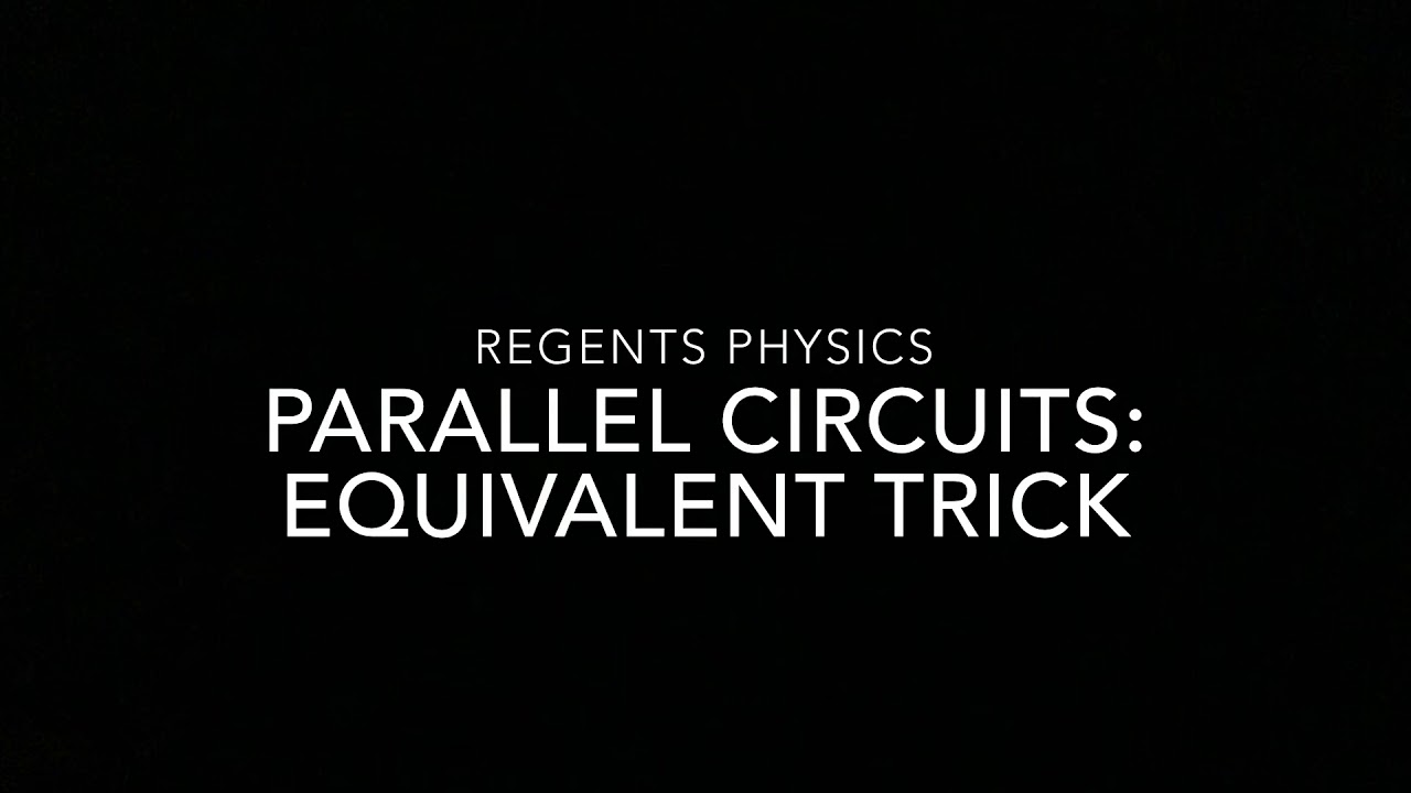 Equivalent Resistance Shortcut: Parallel Circuits - YouTube