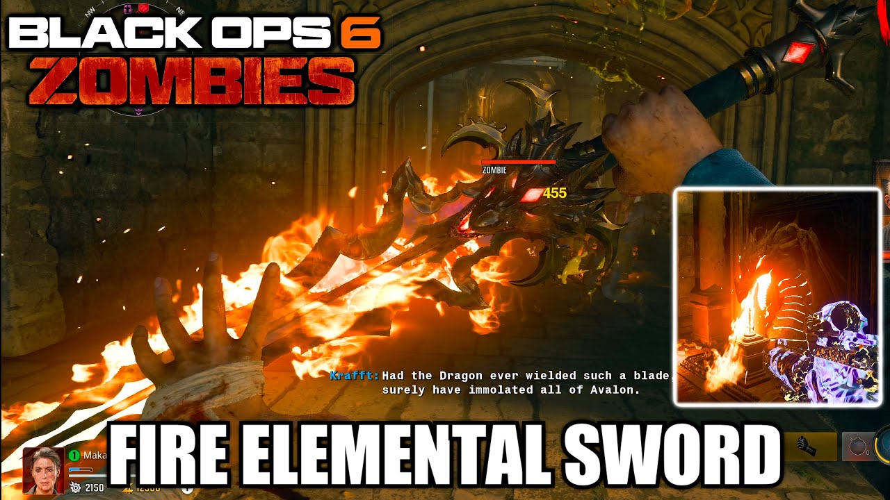 COD Black Ops 6 Zombies - How to Get Fire Elemental Sword (Dragon) in ...