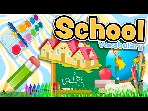 İngilizce'de okul ve sınıfta kelime (School and classroom)