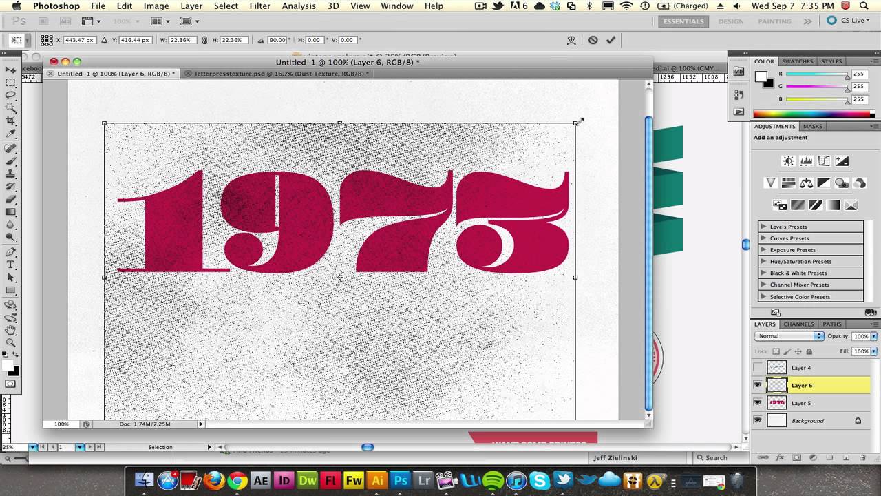 How To Get A Letterpress Look (HD) - YouTube