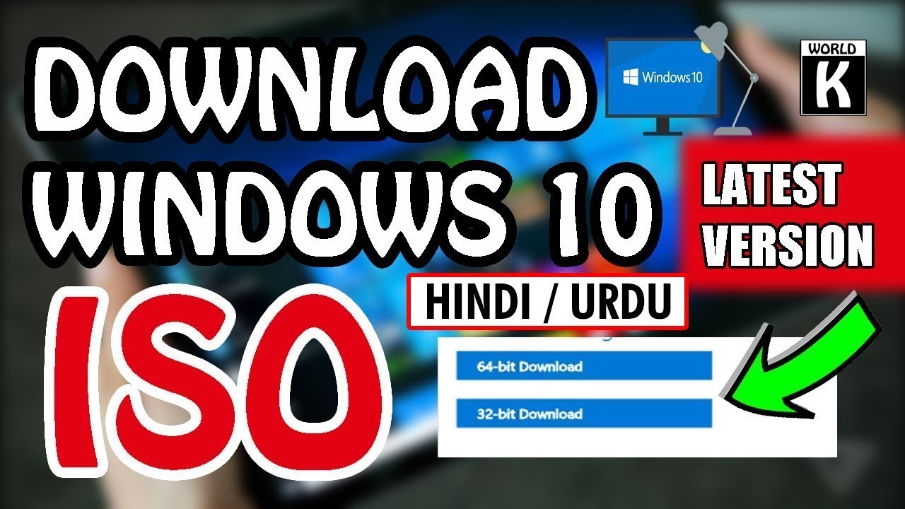 Download Original Windows 10 Pro ISO 64 Bit/32 Bit On Microsoft Official Website For Free - YouTube