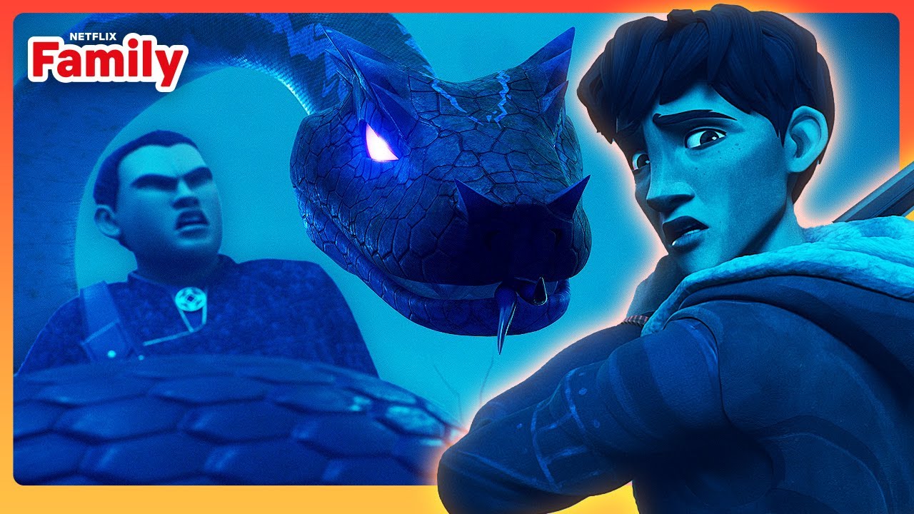Werewolf Drew VS GIANT Snake 🐍 Wolf King | Netflix Family - YouTube
