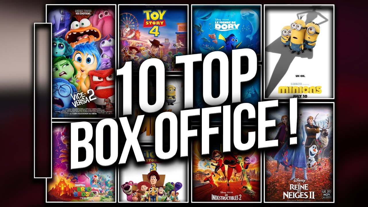 TOP 10 des PLUS GROS FILMS D'ANIMATION au BOX-OFFICE ! - YouTube