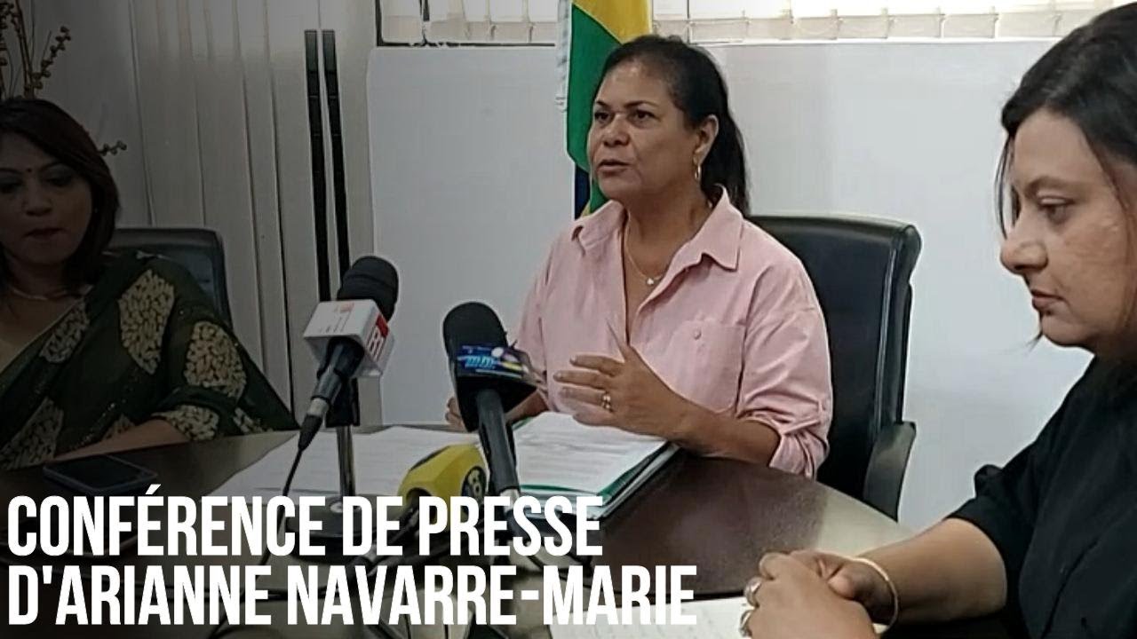 Maurice Info - Conférence de presse d'Arianne Navarre-Marie - YouTube