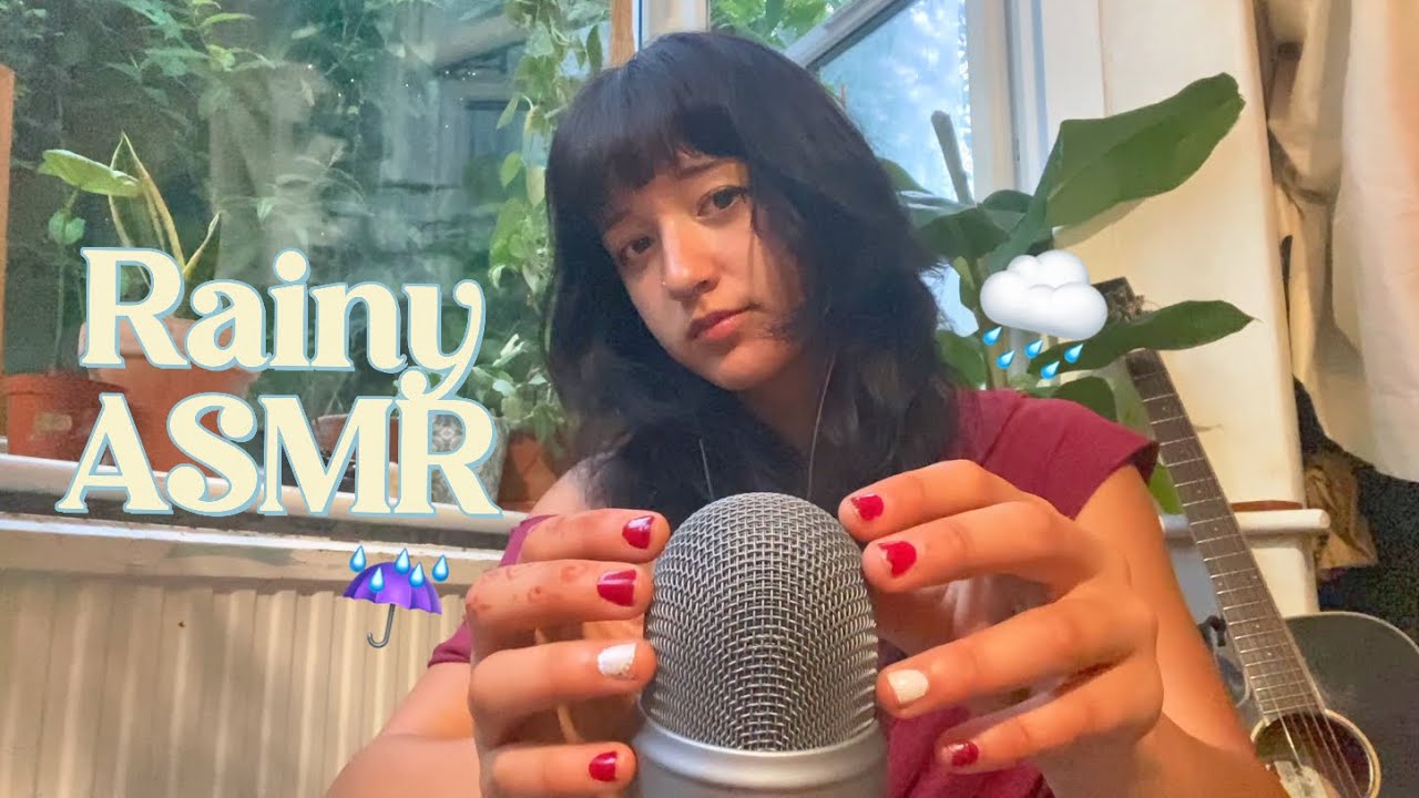 ASMR Whispering & Rambling with RAIN SOUNDS 🌧️🌲 - YouTube