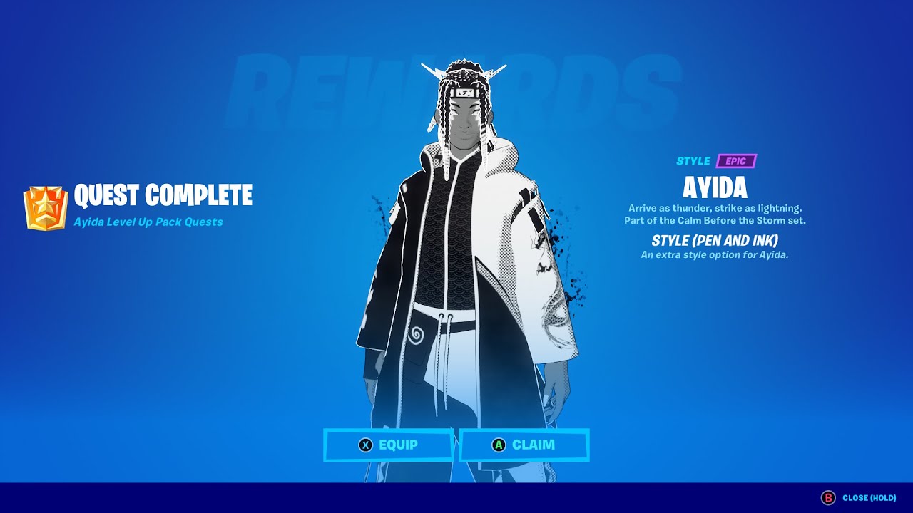 FORTNITE AYIDA LEVEL UP TOKENS (WEEK 4)! Unlock Pen and Ink Style ...