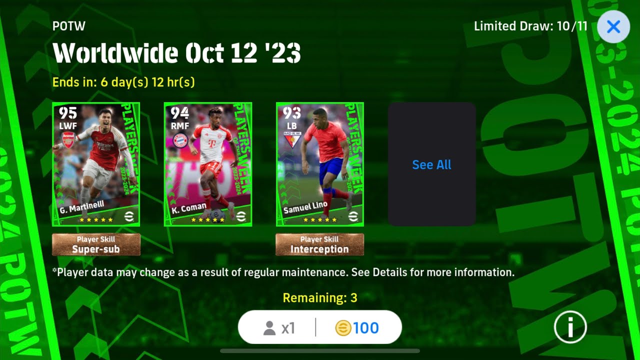 GET A FREE POTW CARD EVERY THURSDAY. - YouTube