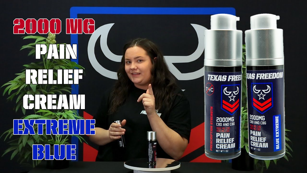 Find Relief with 2000mg Extreme Blue Pain Relief Cream - YouTube