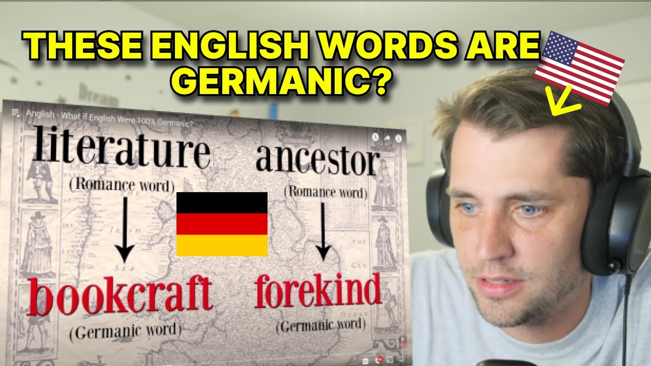 Anglish - What if English Were 100% Germanic? | American reaction - YouTube