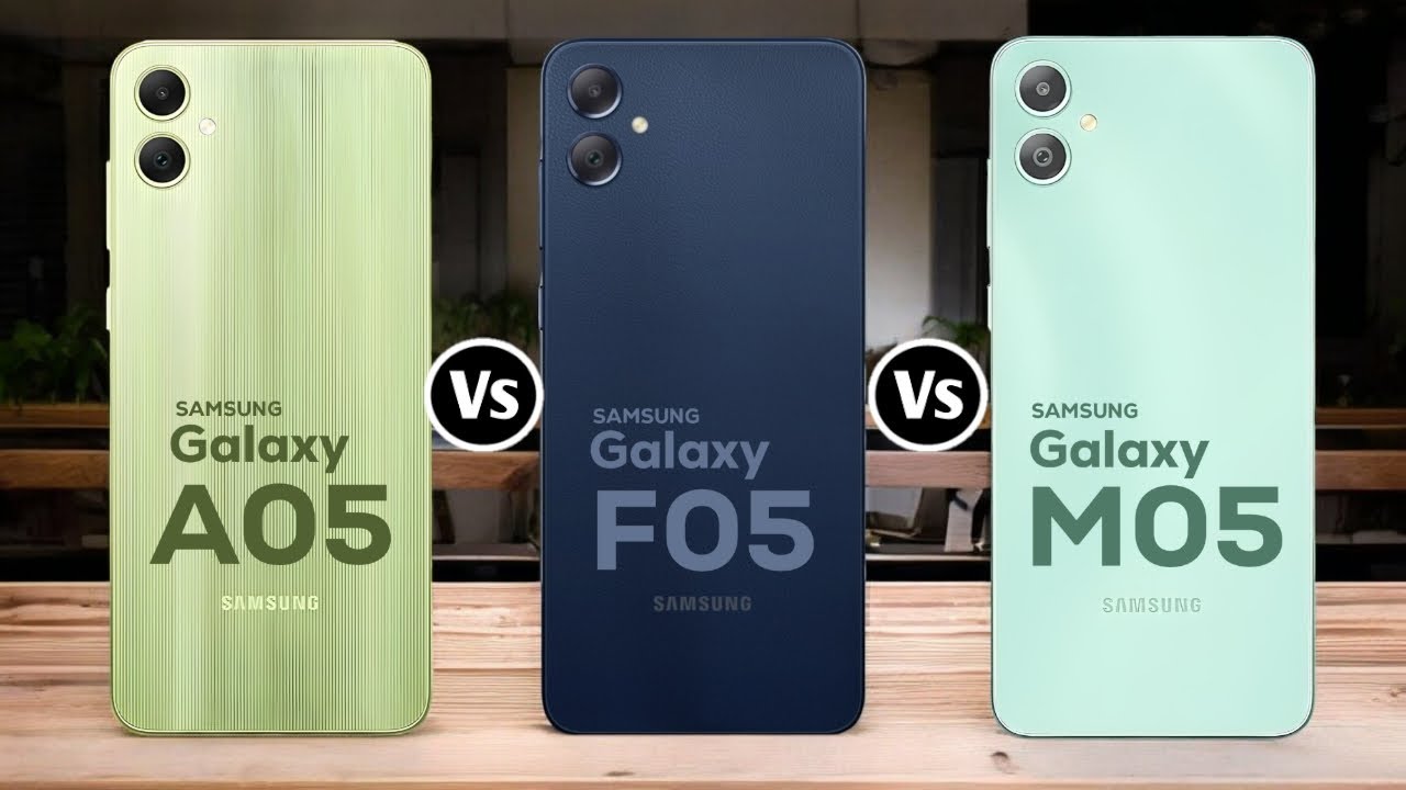 Samsung Galaxy A05 Vs Samsung Galaxy F05 Vs Samsung Galaxy M05 - YouTube
