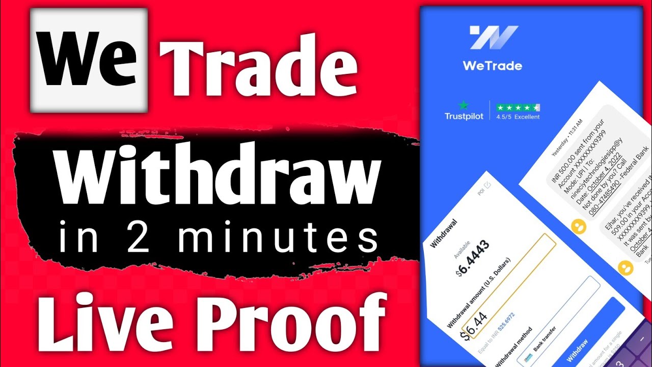 we trade withdrawal proof | we trade withdrawal problem solved ...