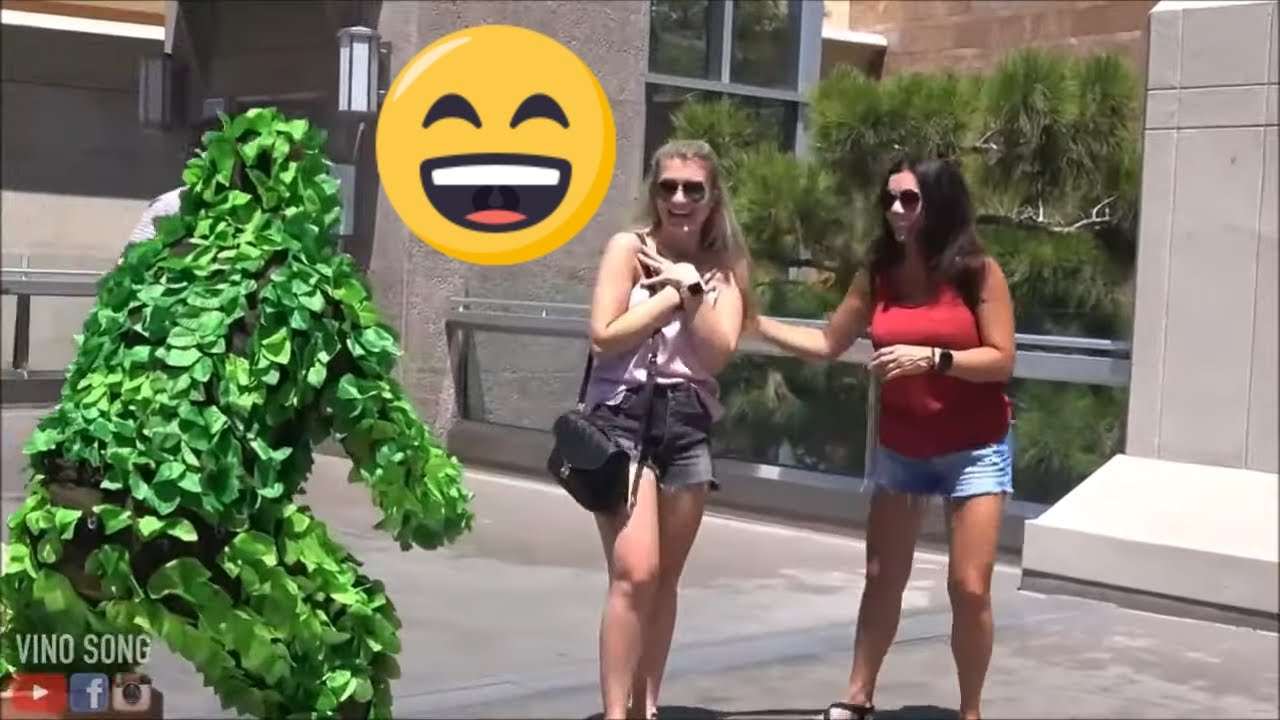 Watch crazy bushman prank moments in Las Vegas - YouTube