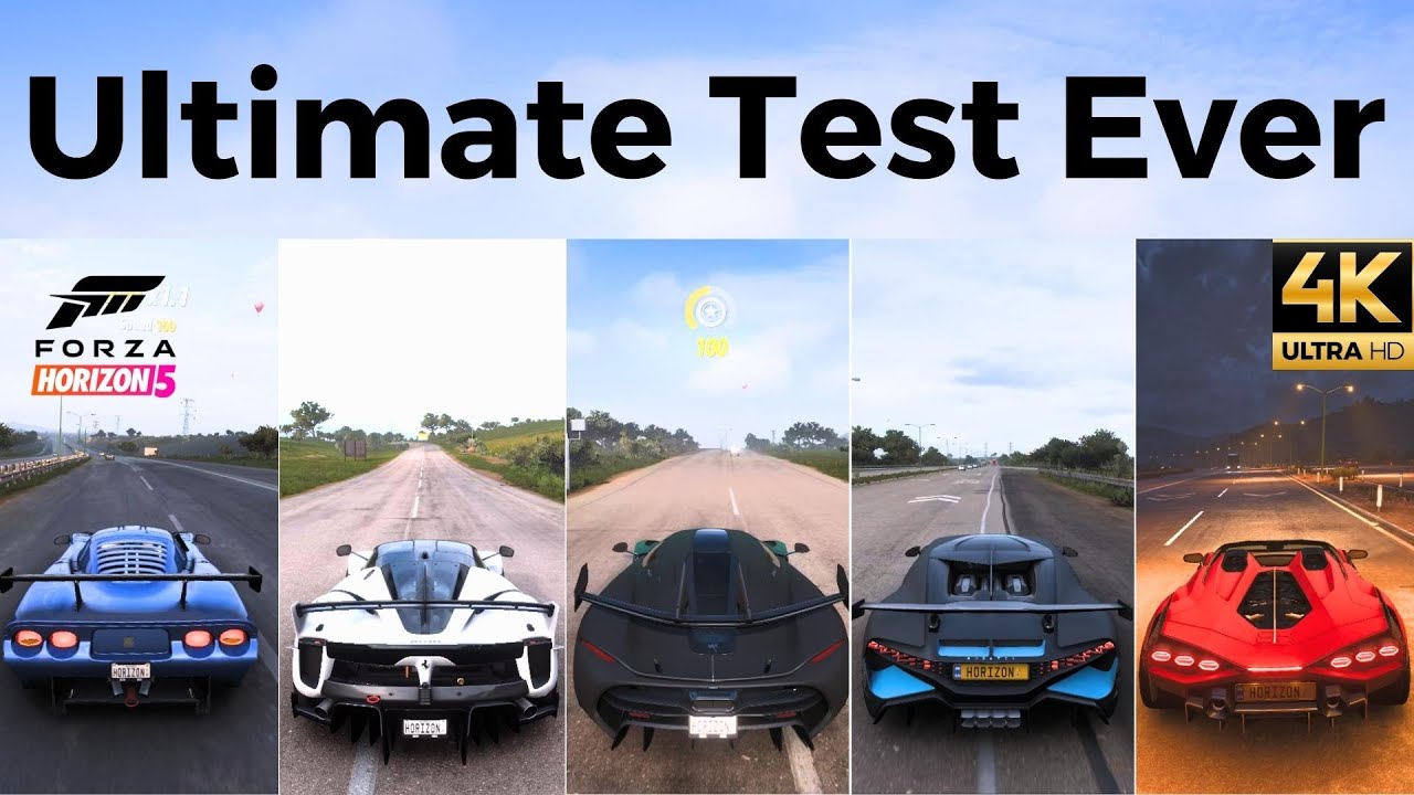Ultimate High-Speed Challenge 😳😳 | Testing the Top 5 Supercars in Forza ...