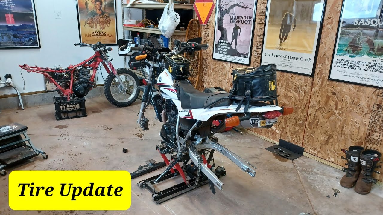 Tire Swap Sneak Peek - Yamaha TW200 Dual Sport - YouTube