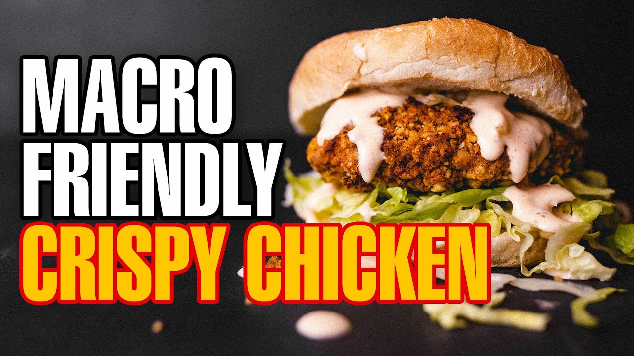 HEALTHY Fried Chicken Sandwich Recipe | Macros included - YouTube