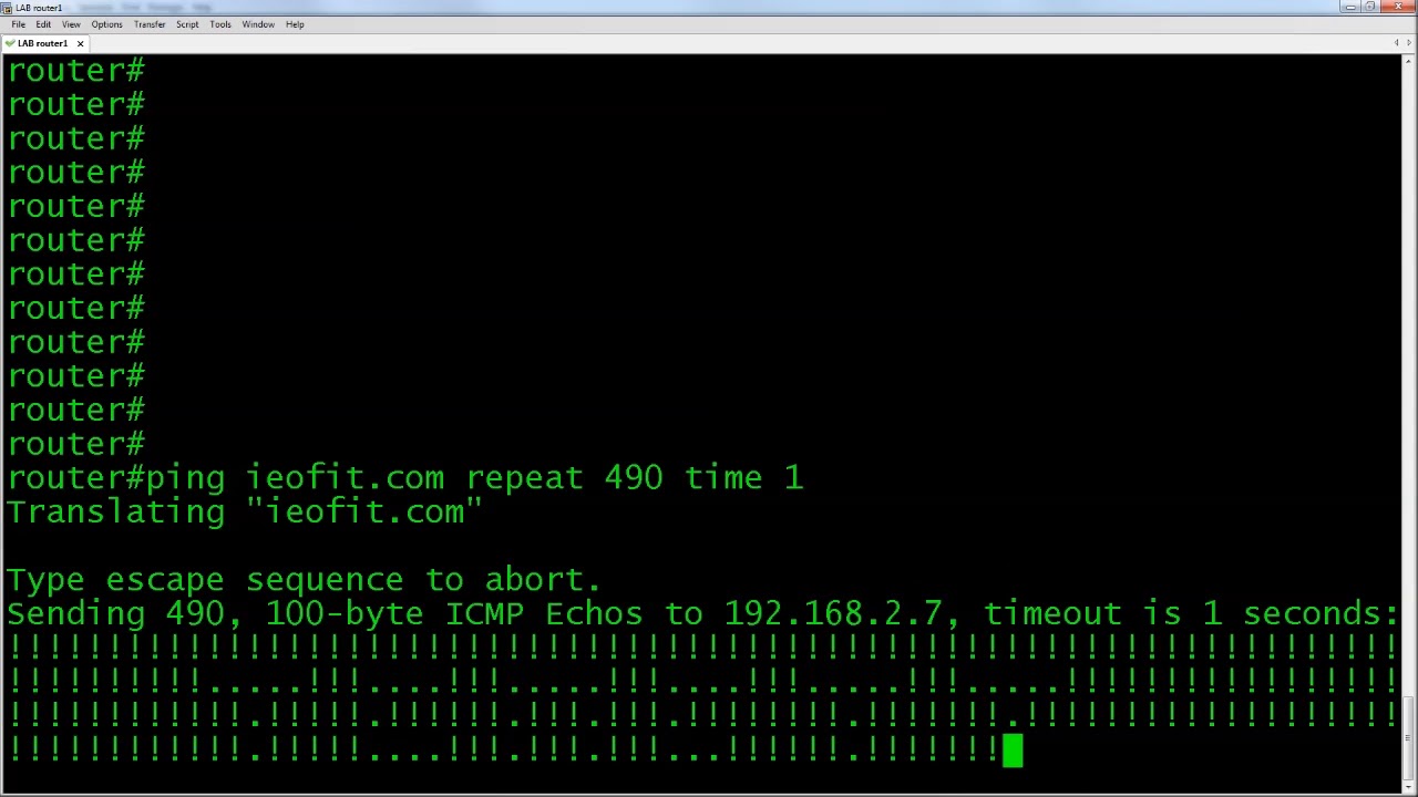 Cisco router console - YouTube