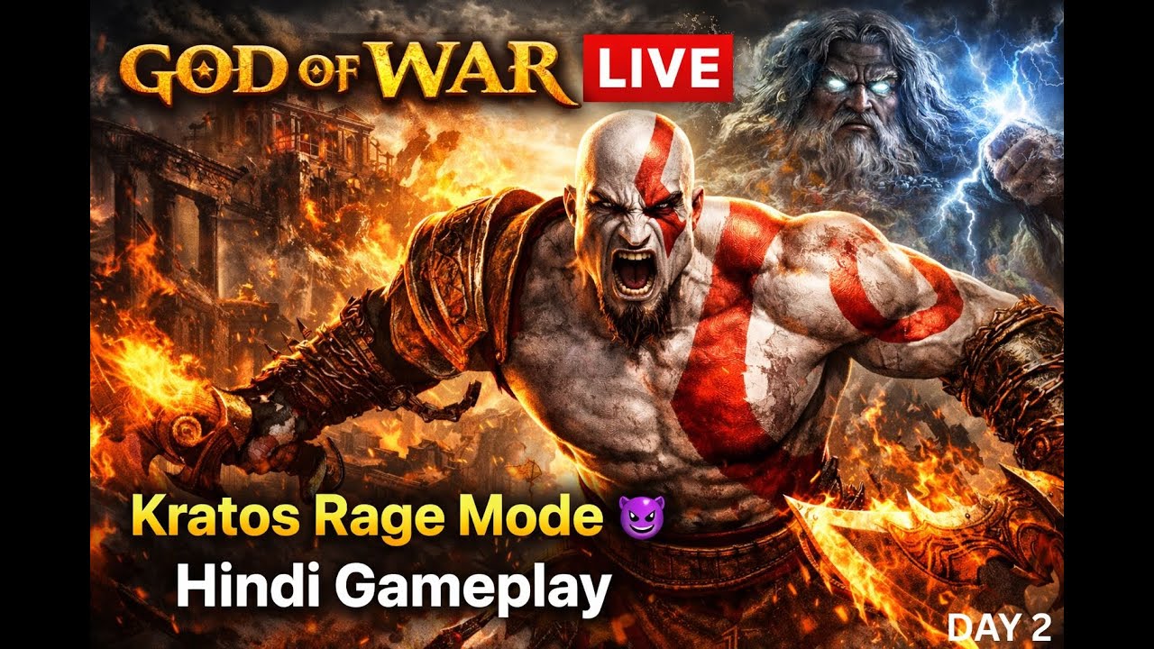 GOD OF WAR 3 LIVE 🔥 | Kratos Rage Mode 😈 Kratos Is Back 😡 | GOD OF WAR ...