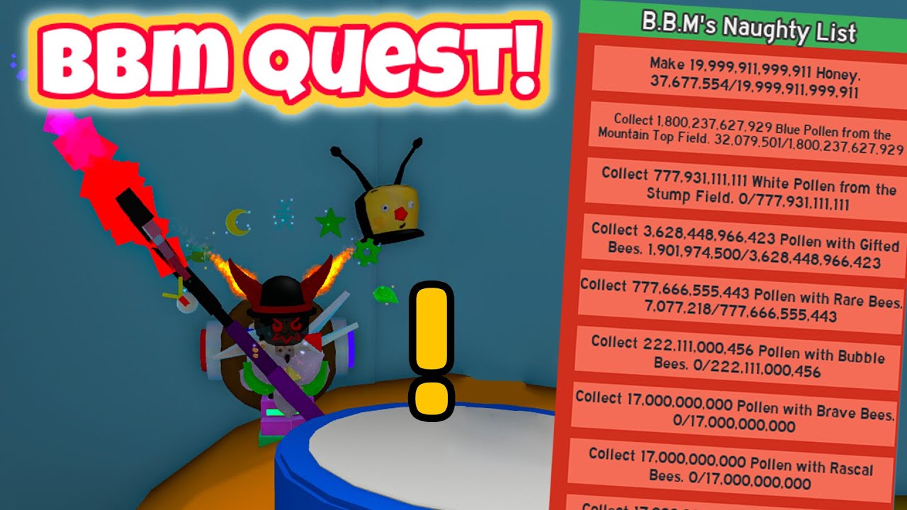 The Hardest Quest in Bee Swarm Simulator History... (BBM Quest) - YouTube