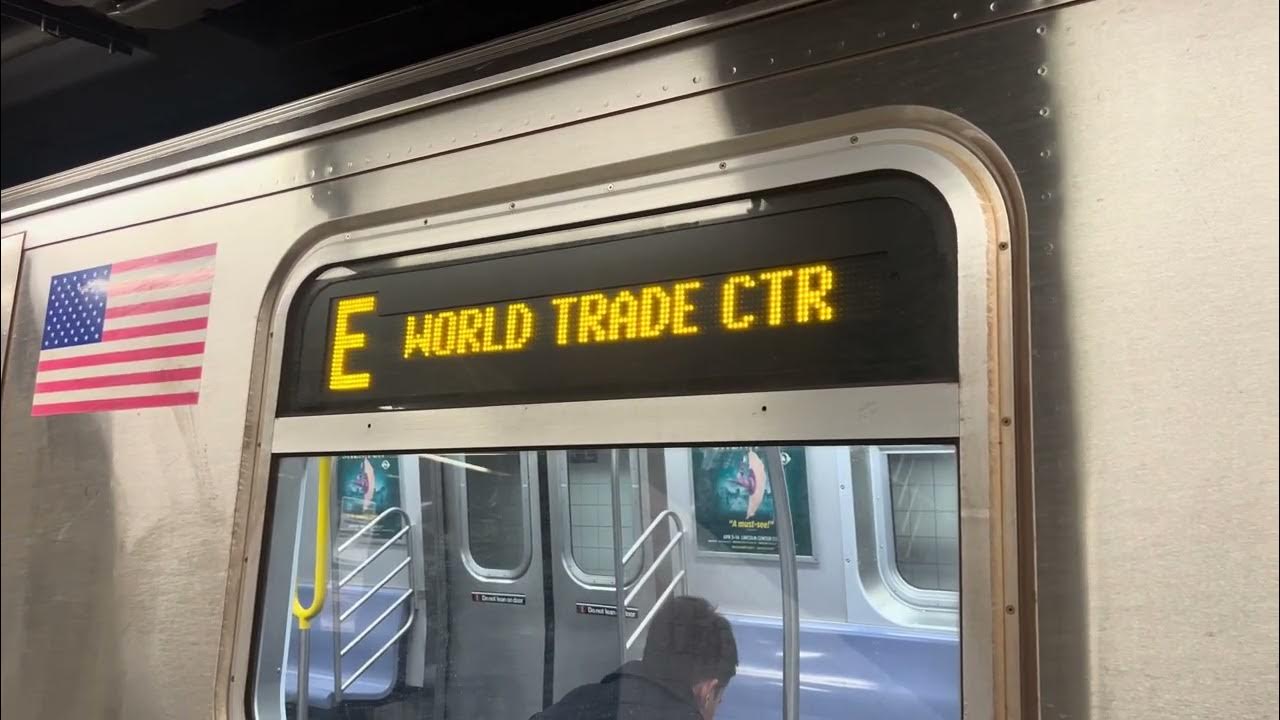 MTA New York City Subway World Trade Center Bound Siemens R160B (E) Local Train @ Canal Street ...