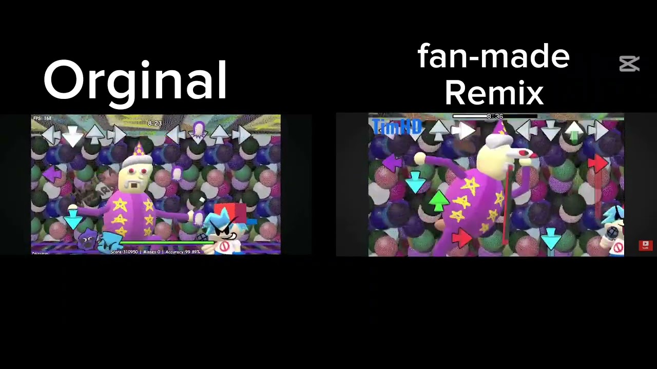 FNF vs Bambi golden apple ferocious orginal vs ferocious fan-made Remix - YouTube