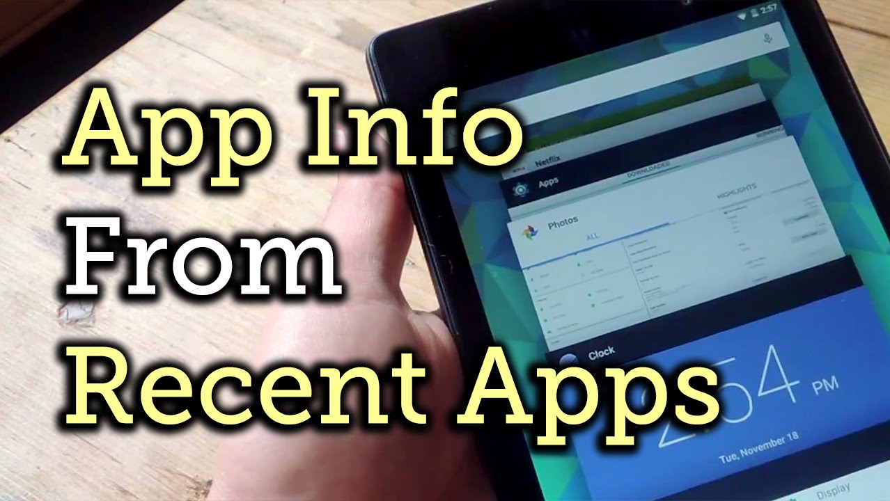 Access App Info Pages Directly from Lollipop's Recent Apps Menu [How-To ...