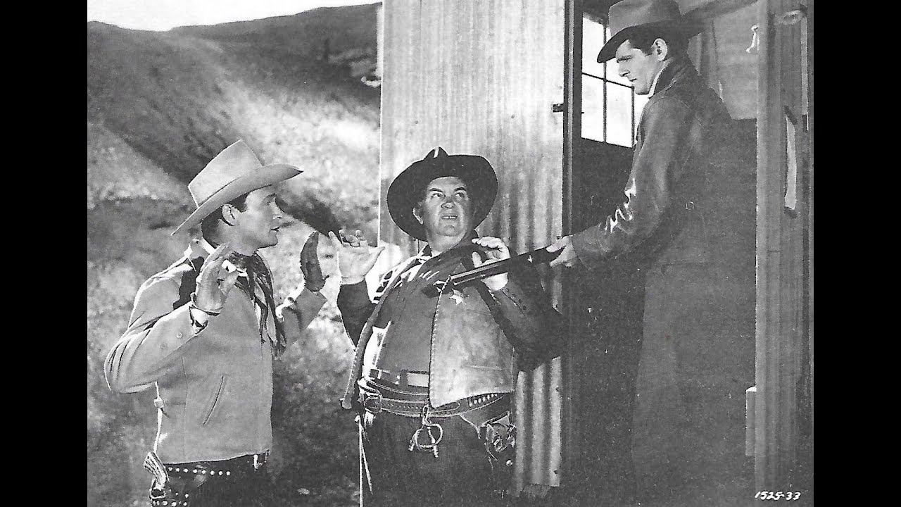 Stuntman Dave Sharpe with Roy Rogers in "Bells of San Angelo" (1947 ...