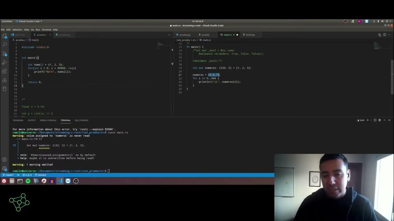 Directo | Explorando al lenguaje de programación Rust | Primeras ...