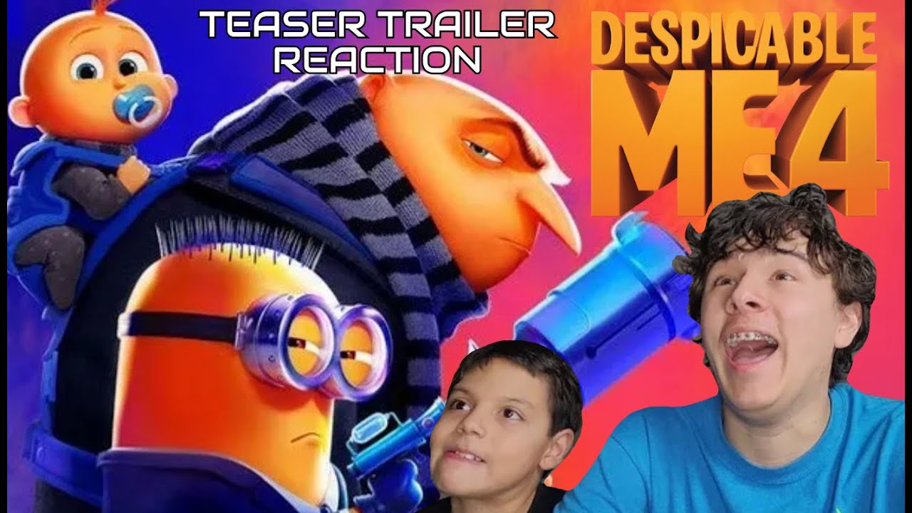 GRU HAS A BABY BOY?! | Despicable Me 4 (2024) TEASER TRAILER REACTION ...