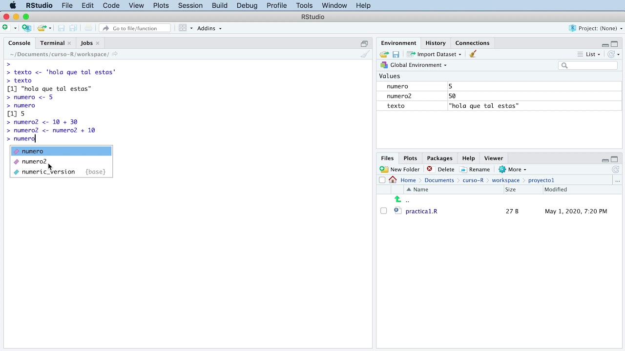Variables en R - YouTube