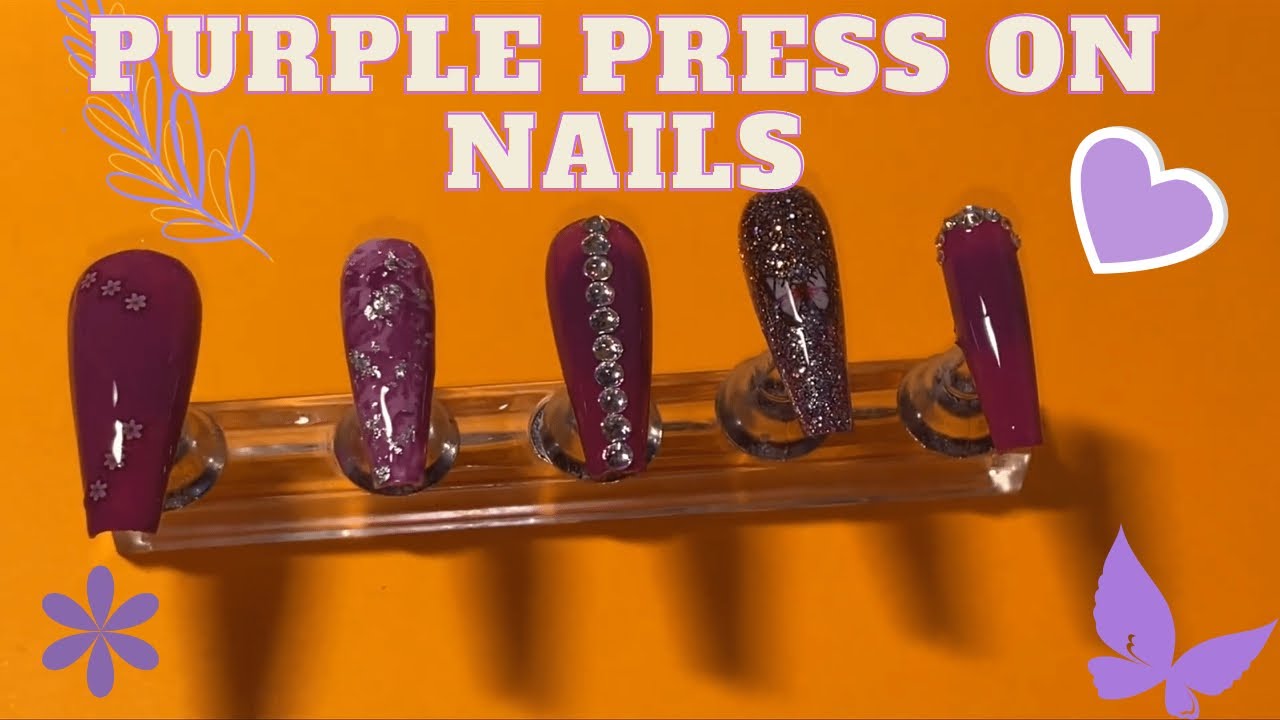 Simple press on nails! - YouTube