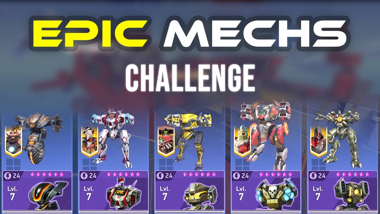 I'll Only Use Epic Mechs - Challenge - Mech Arena - YouTube