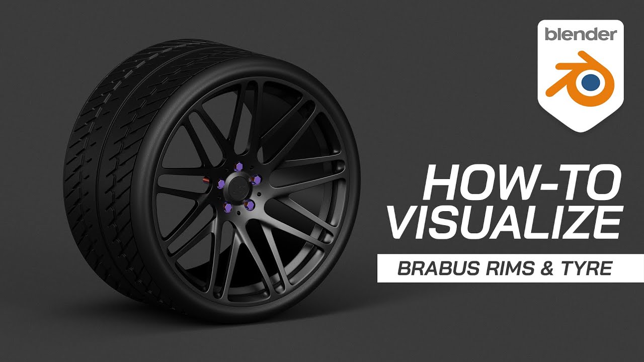 How to Visualize BRABUS Rims & Tyre in Blender [English Subtitles ...