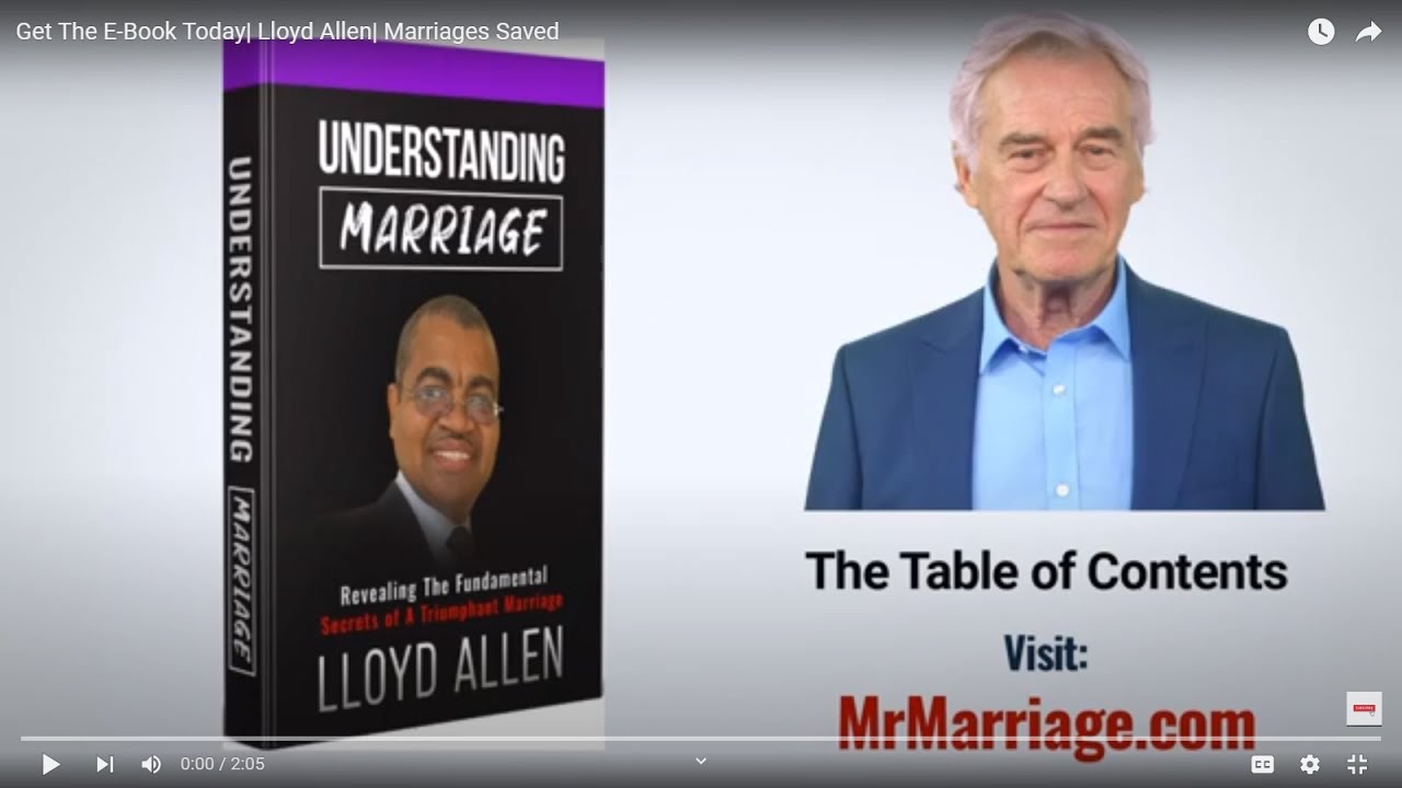 Get Your Copy Of The E-Book| Understanding Marriages| Lloyd Allen ...