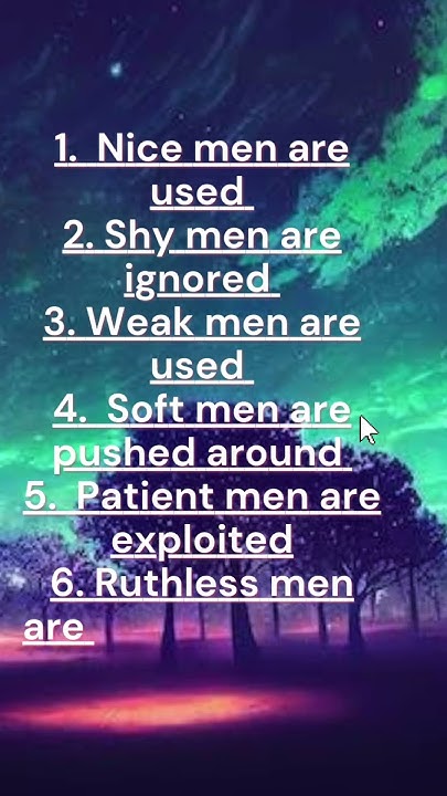 Truths Every Men Should know - YouTube